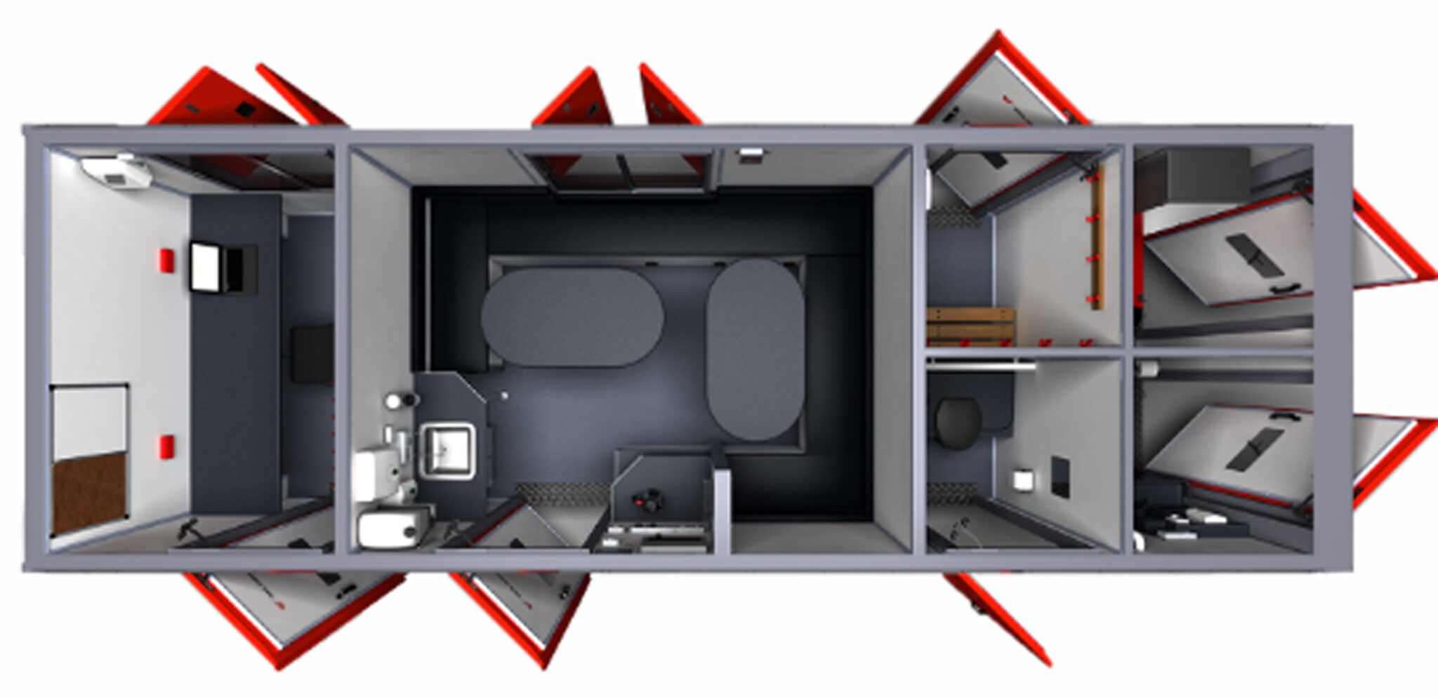 10 Man Welfare Unit Hire With Canteen and Office